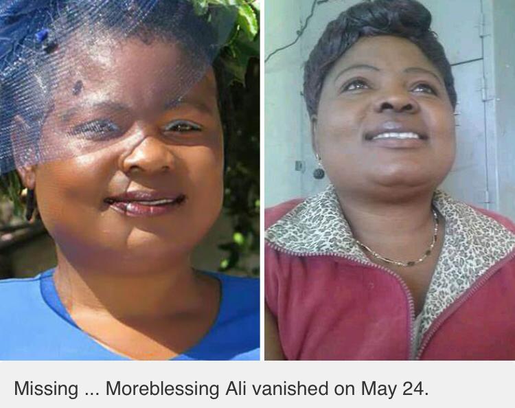 CCC anguish as body believed to belong to Moreblessing Ali retrieved ...