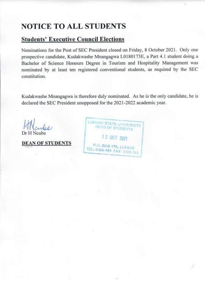 Brief Information On David Kudakwashe Mnangagwa The Deputy Minister Of ...